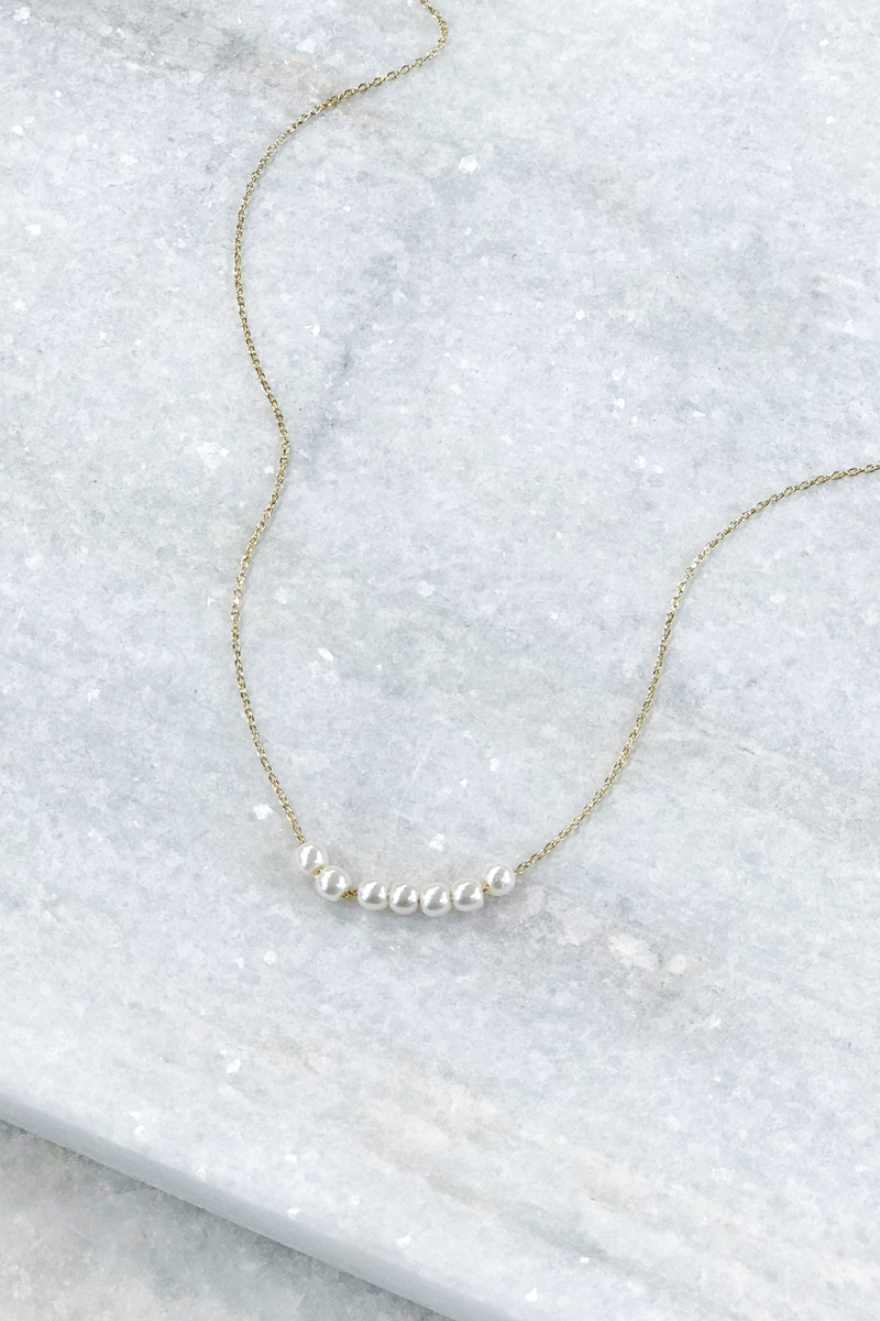 Sliding Pearls Necklace – House of Lucky